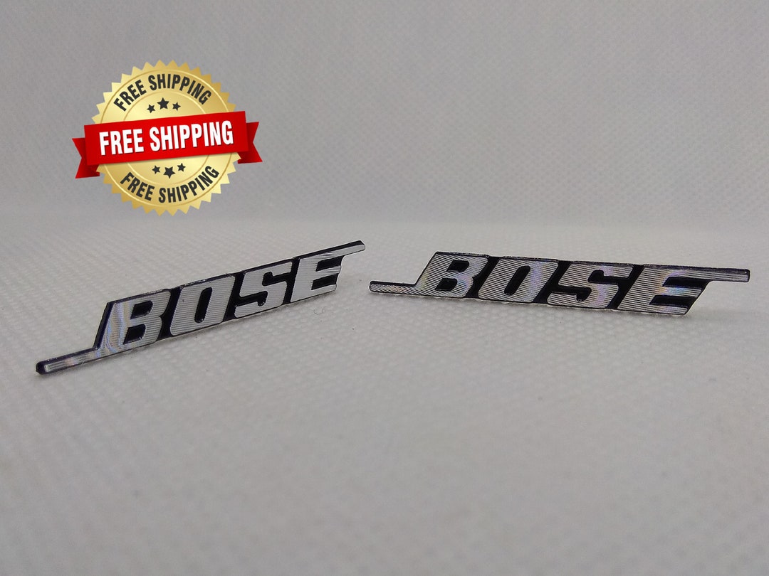 2 X Bose Emblem Speaker Badge Decal Sticker Audio 3D Aluminum Alloy ...