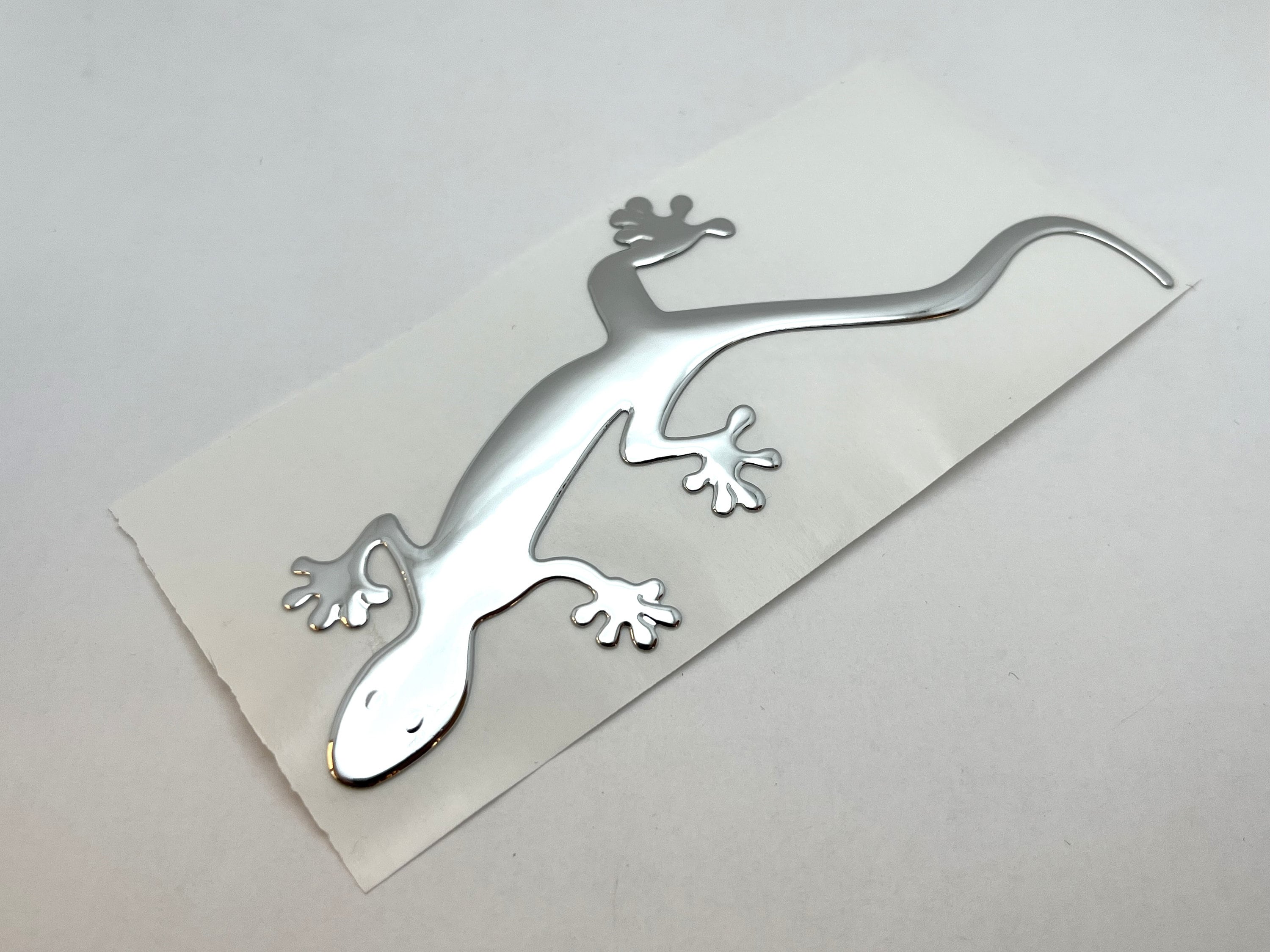 3D Lizard Gecko Car Sticker Soft PVC Chromed Badge Emblem Auto ...