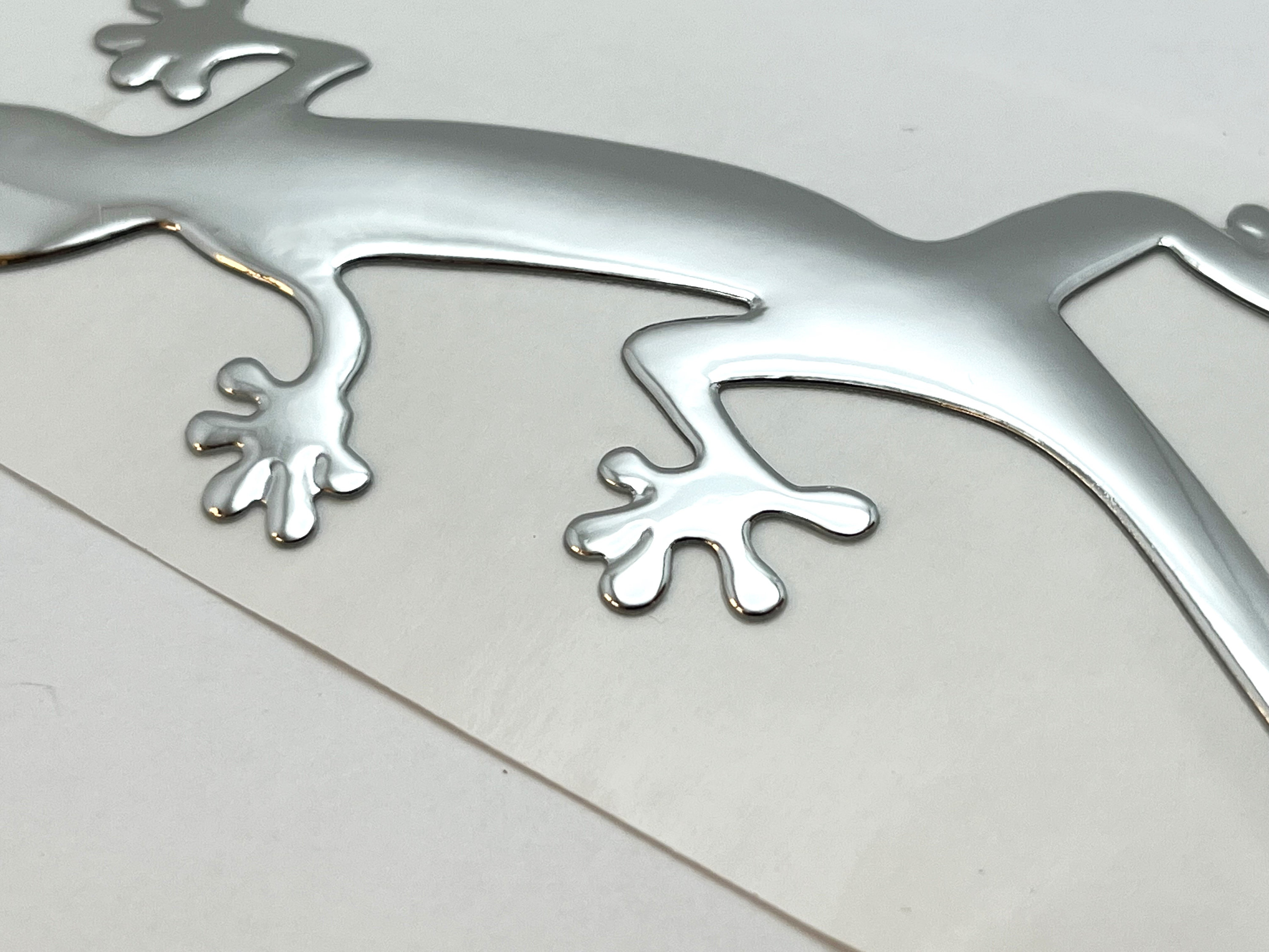 3D Lizard Gecko Car Sticker Soft PVC Chromed Badge Emblem Auto ...