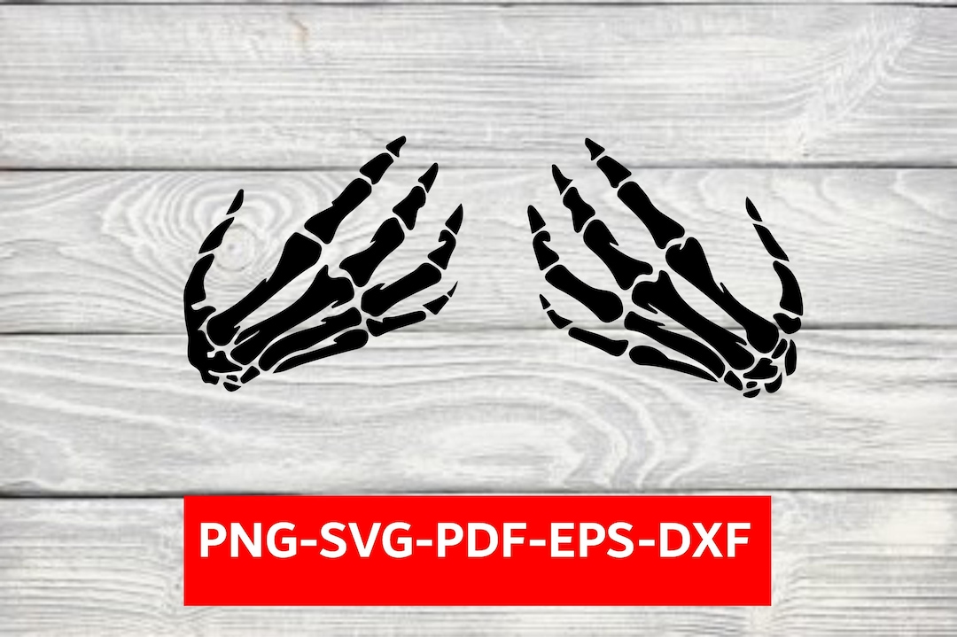 Skeleton Hands Skull Skeleton Hand Halloween Png Svg Digital Download ...