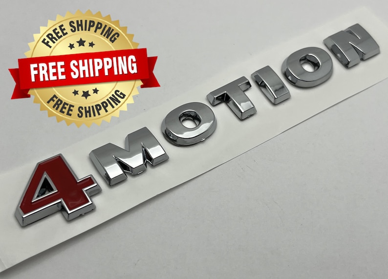 4motion 3D Logo Decal Emblem Stickers 4 Motion Badge Chrome - Etsy ...