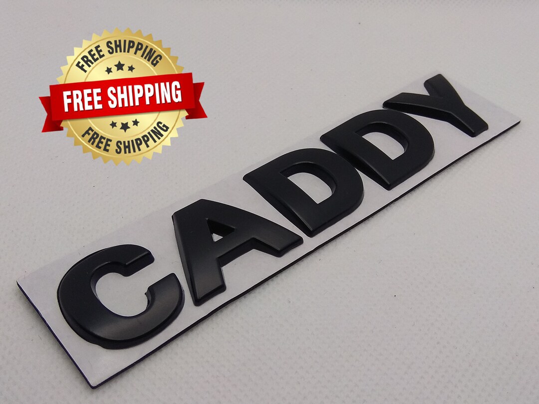 VW Caddy Emblem Logo Letters Badge Trunk Gate Rear Black - Etsy