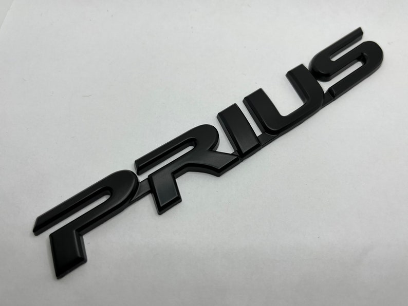 Prius Emblem Logo Letters Badge Trunk Gate Rear Black - Etsy