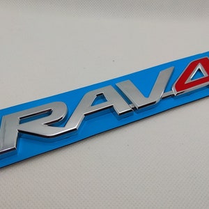 Toyota RAV4 Emblem Logo Letters Badge Trunk Gate Rear Chrome - Etsy