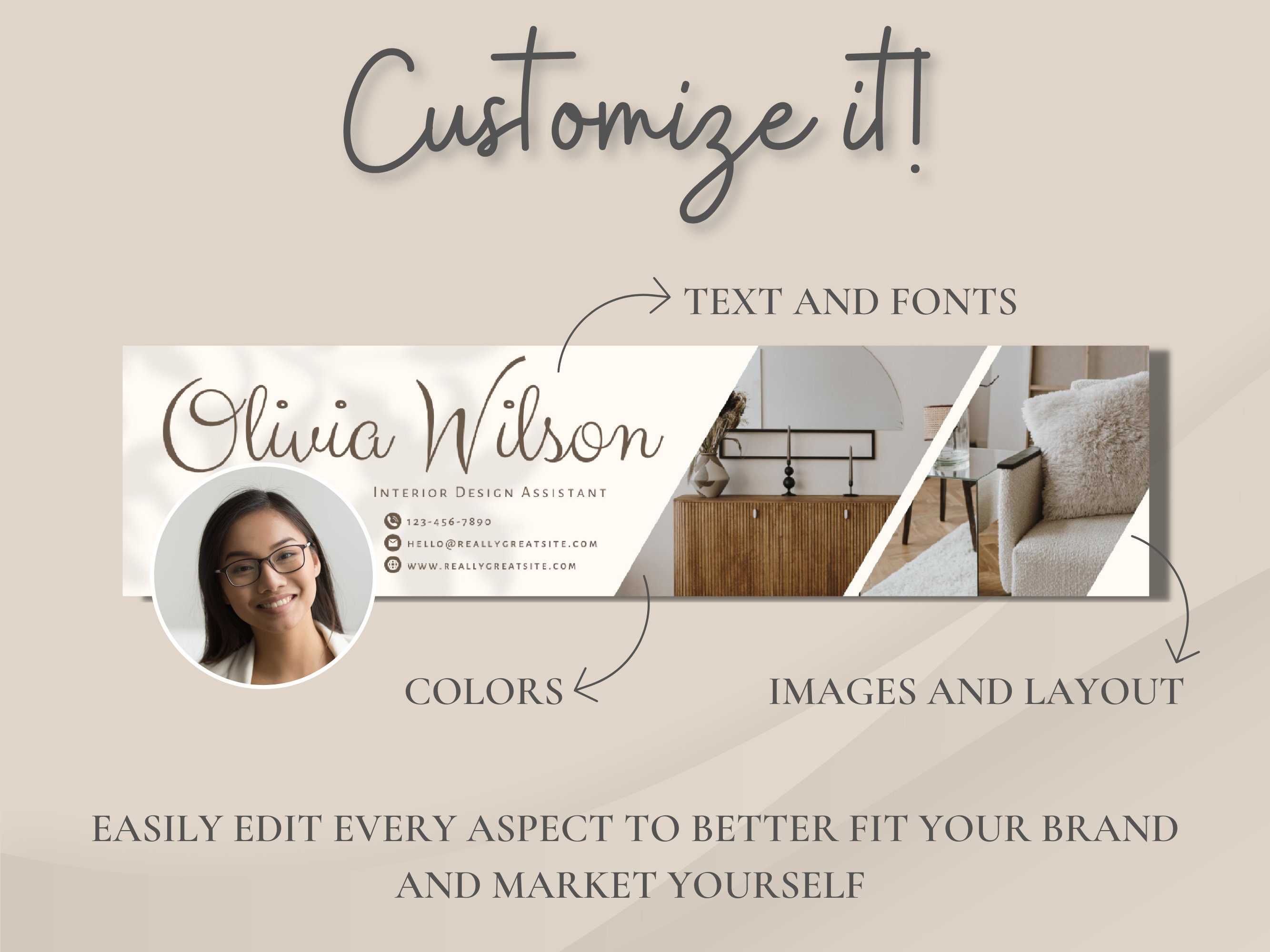 Professional Linkedin Banners Customizable in Canva, Personalized ...