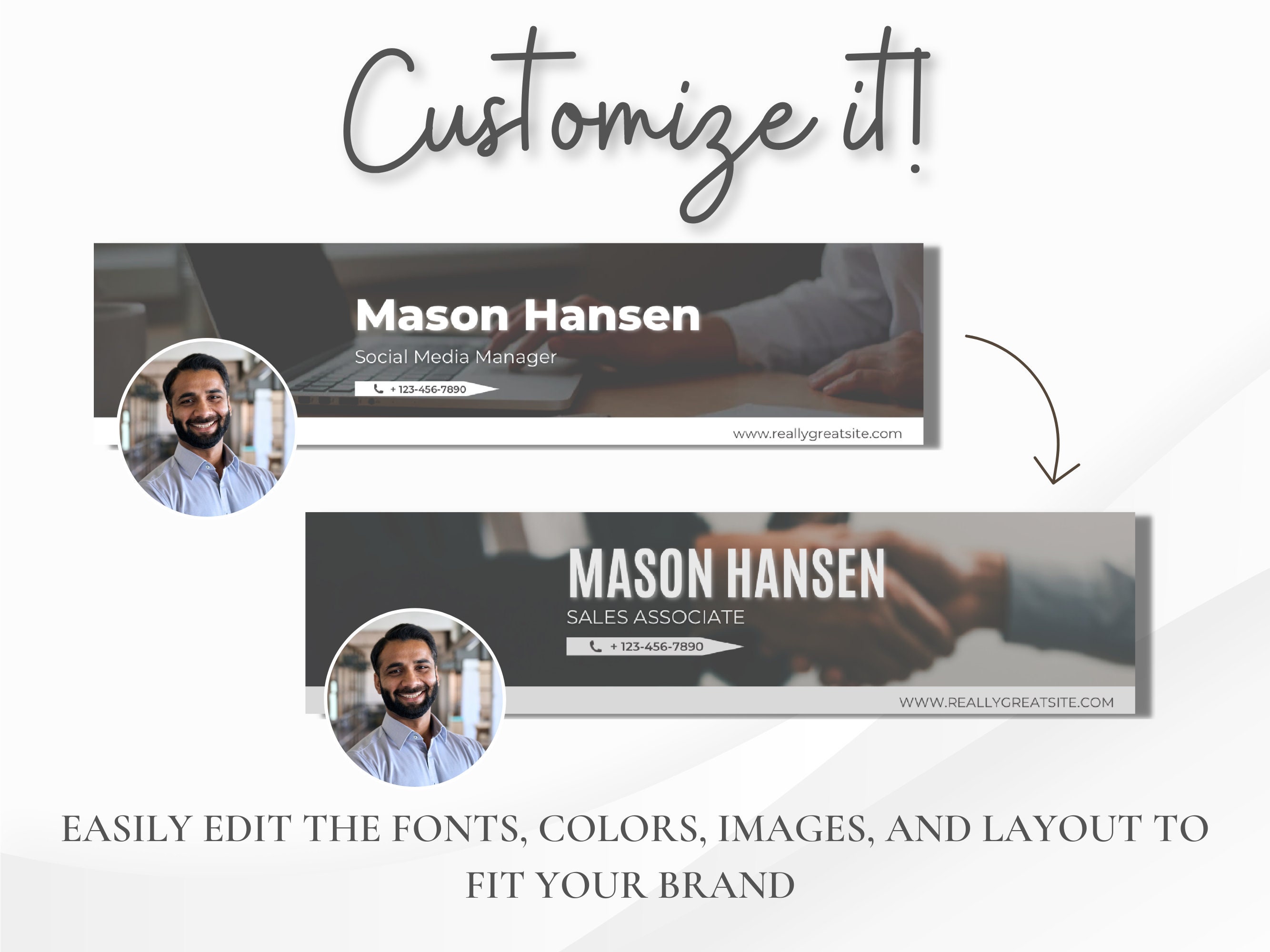 Professional Linkedin Banners Customizable in Canva, Personalized ...