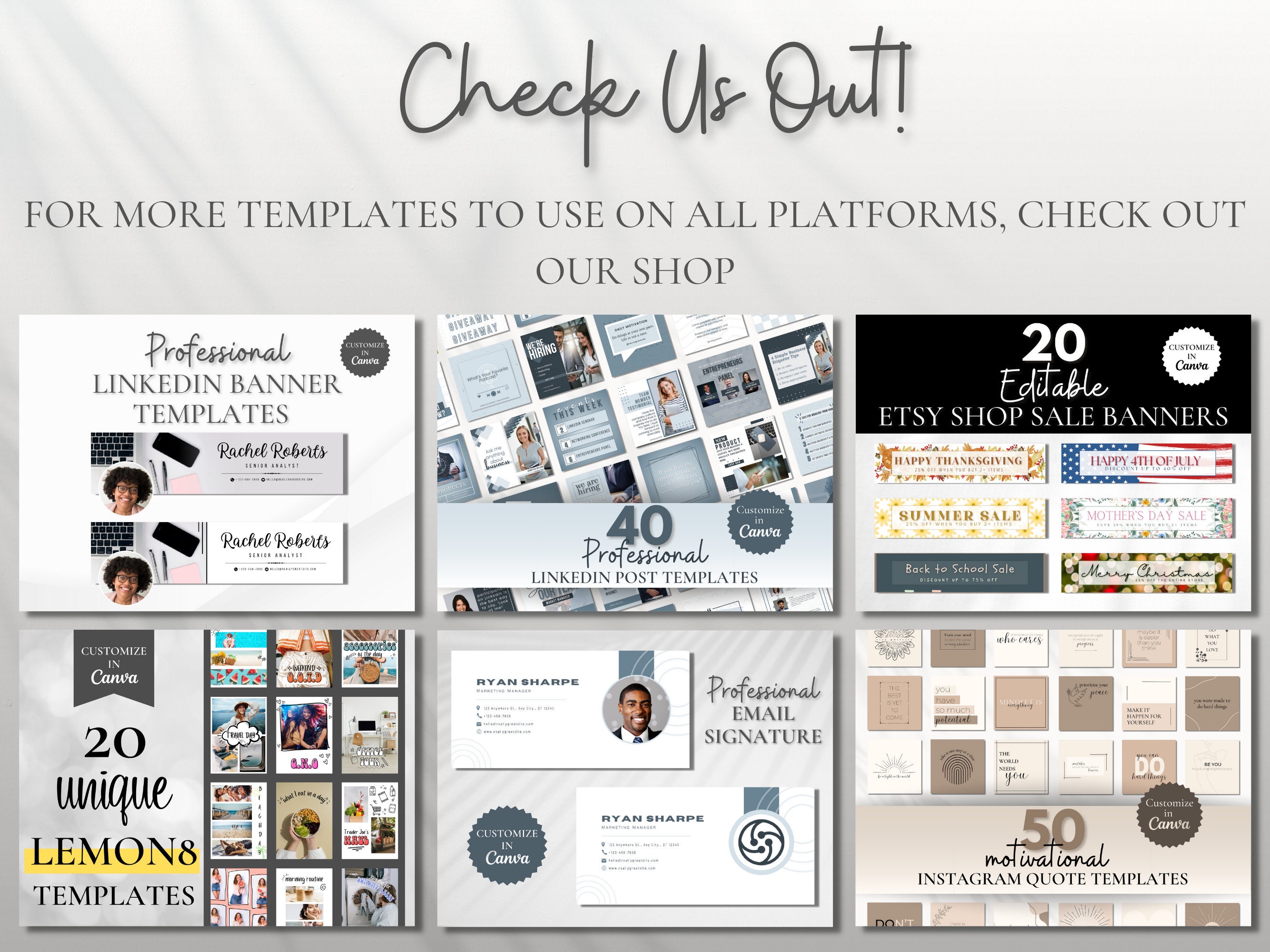 Professional Linkedin Banners Customizable in Canva, Personalized ...