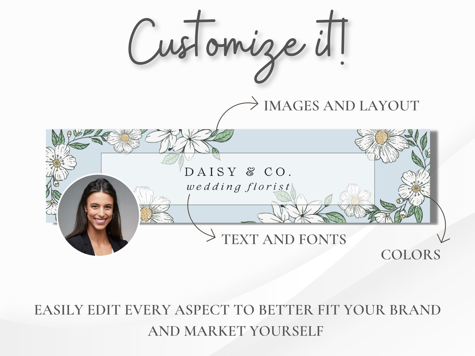 Professional Linkedin Banners Customizable in Canva, Personalized ...