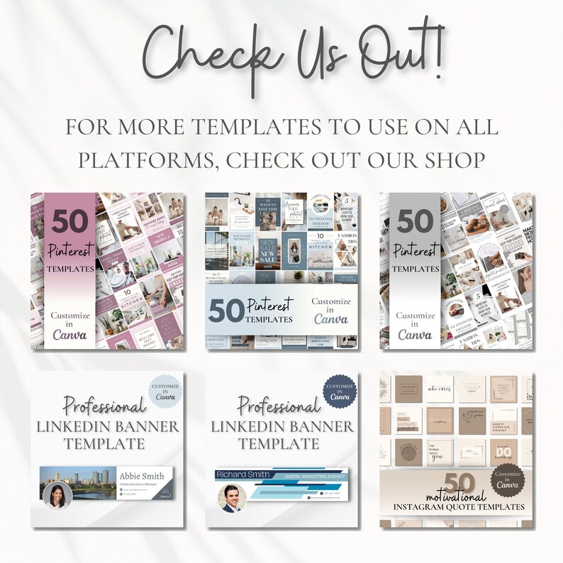 Professional Linkedin Banners Customizable in Canva - Etsy