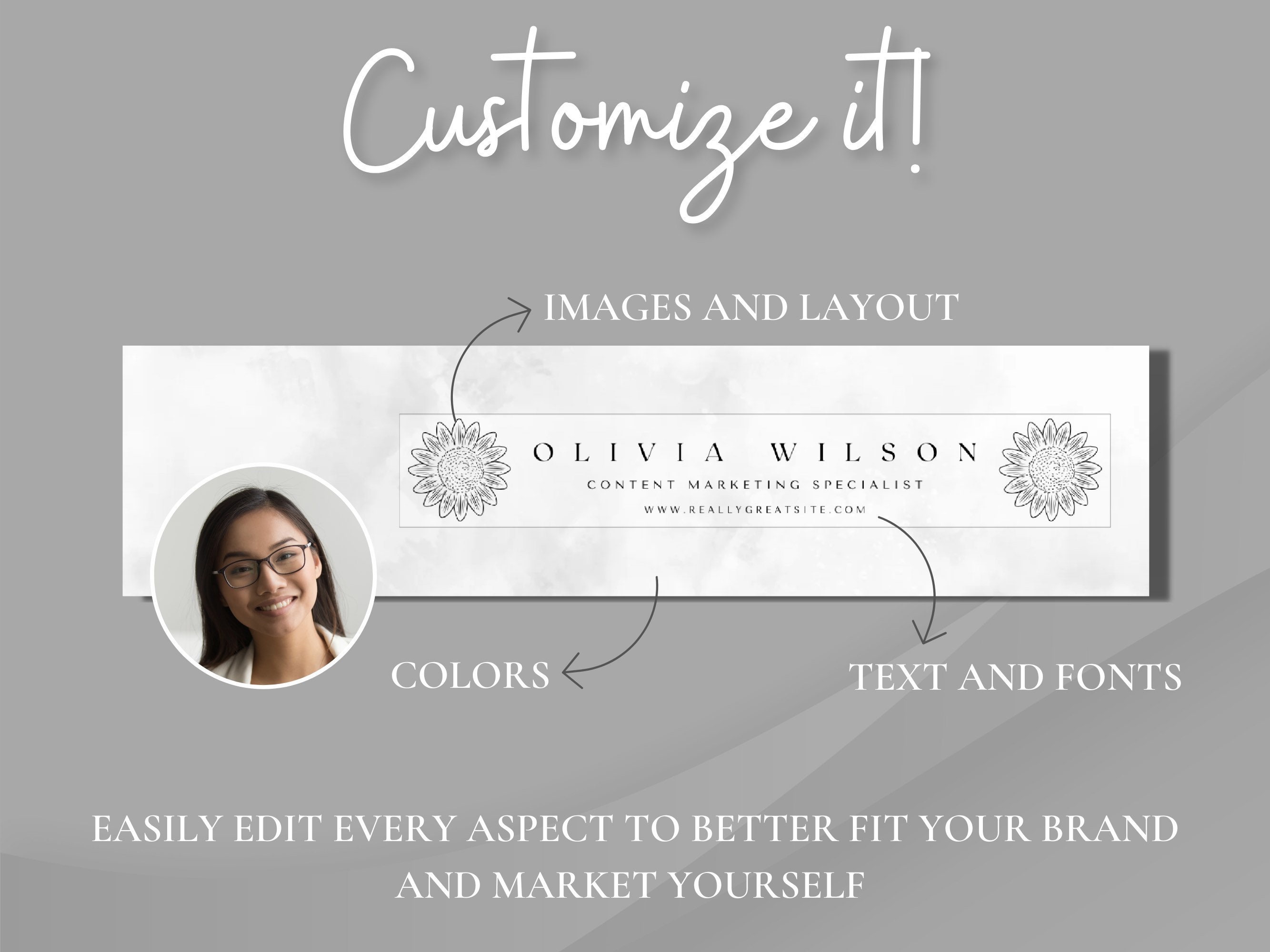 Professional Linkedin Banners Customizable in Canva, Personalized ...