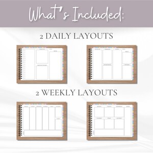 Undated Digital Planner Template Customizable in Canva, Commercial Use ...