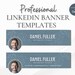 Professional Linkedin Banners Customizable in Canva, Personalized ...