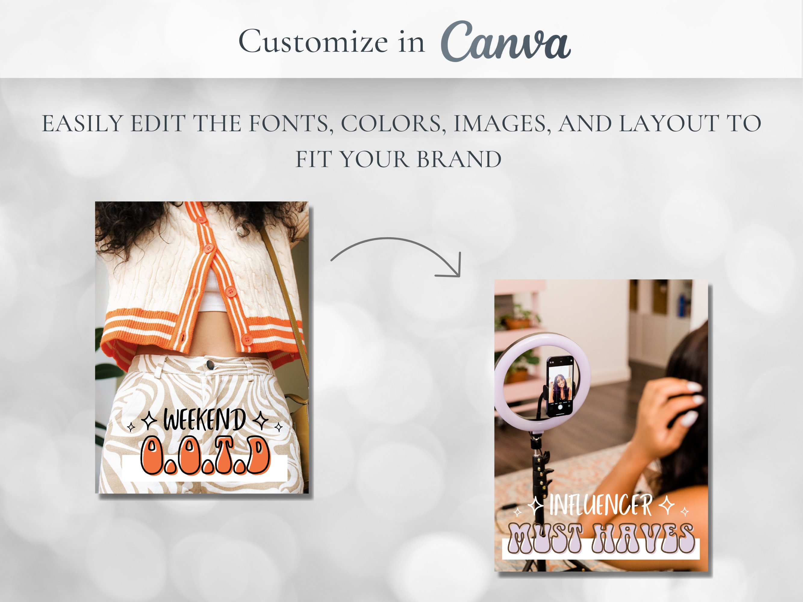Lemon8 Templates Customizable in Canva, Cute Lemon8 Posts, Social Media ...