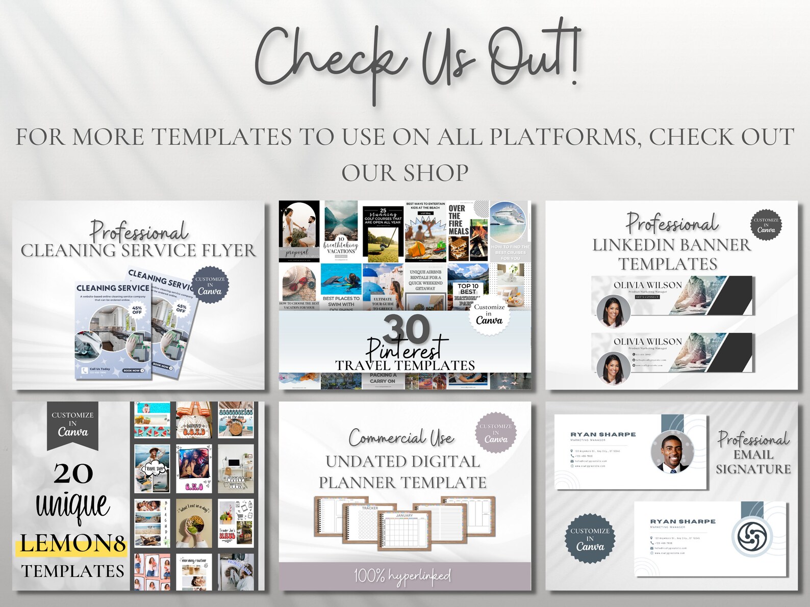 Undated Academic Planner Template Customizable in Canva, Commercial Use ...
