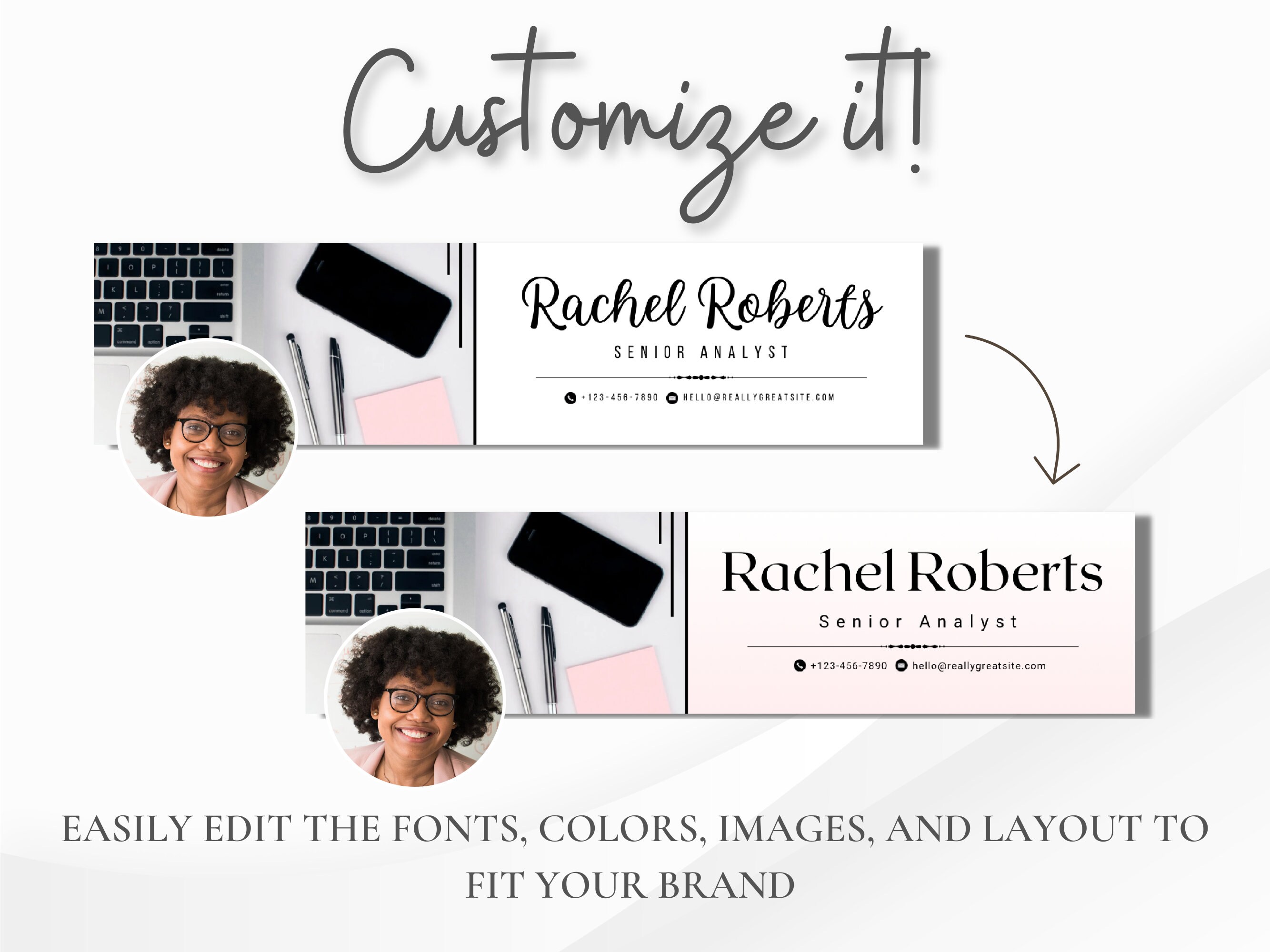 Professional Linkedin Banners Customizable in Canva, Personalized ...