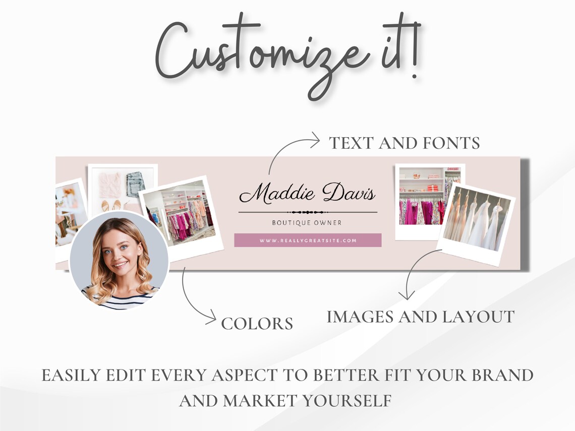 Professional Linkedin Banners for Canva, Personalized Header Canva ...