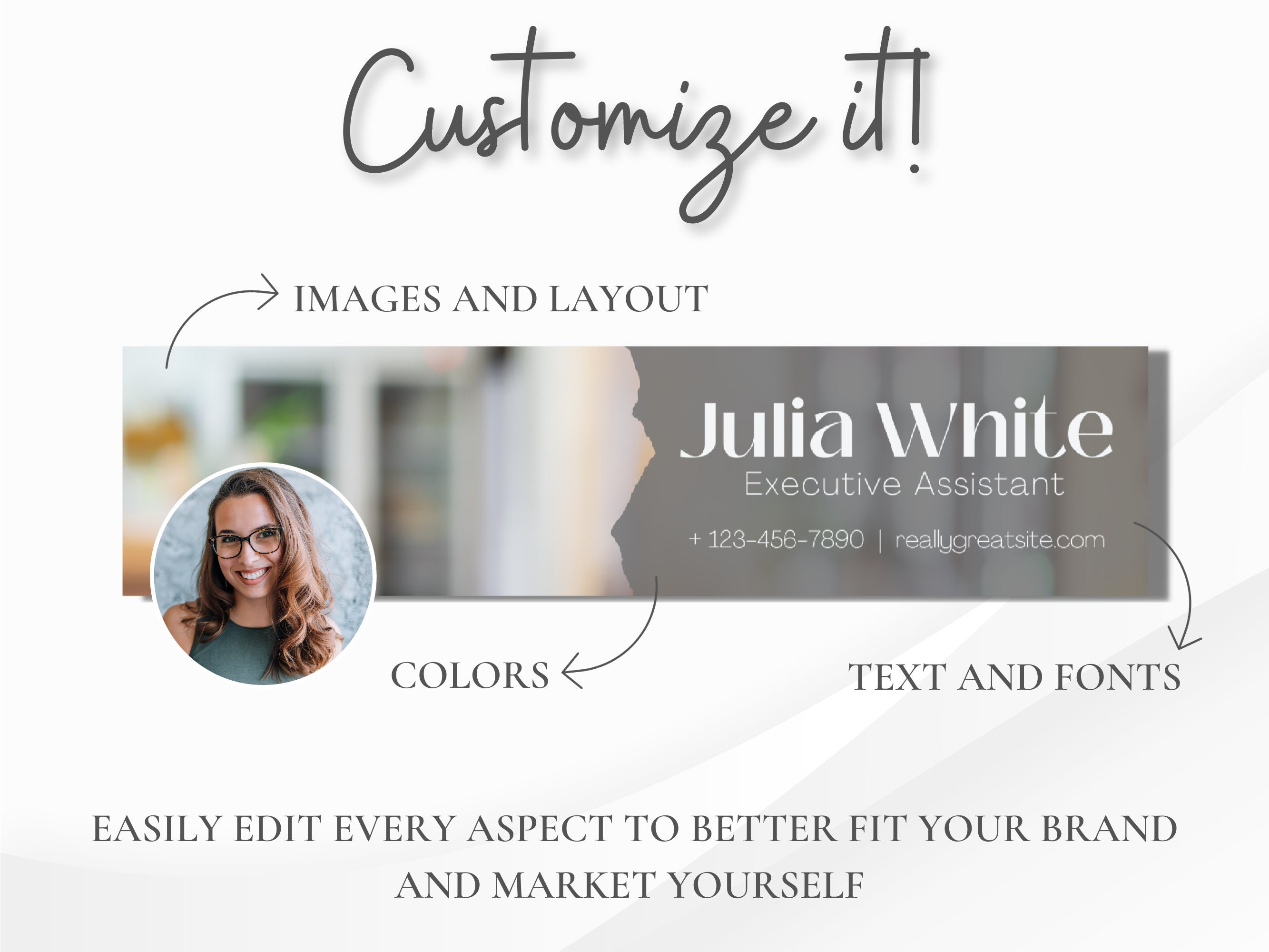 Professional Linkedin Banners Customizable in Canva, Personalized ...