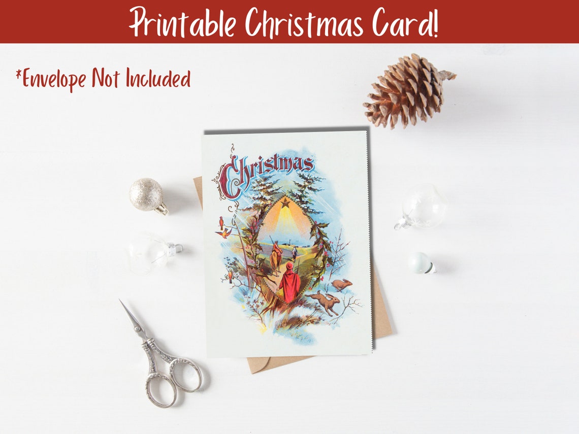Printable Christmas Card Three Wise Men Card We Three Kings - Etsy