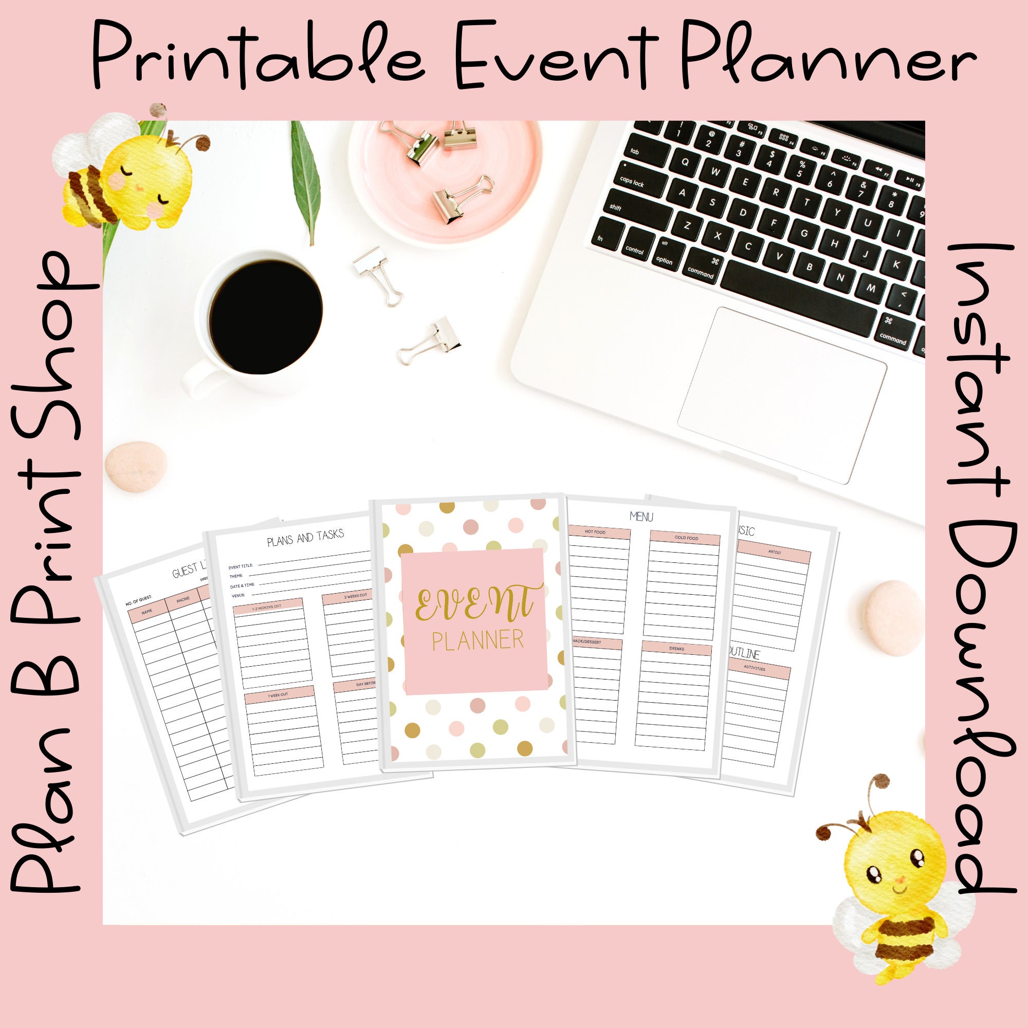 Printable Event Planner Party Planner Birthday Party Event - Etsy