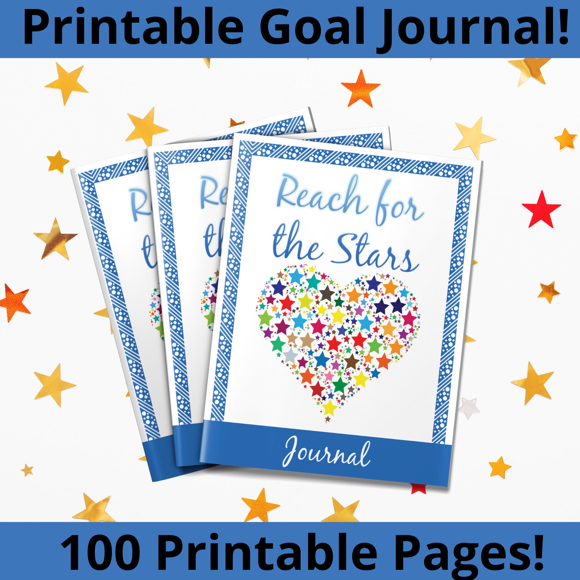 Reach for the Stars Printable Goal Setting Journal - Etsy