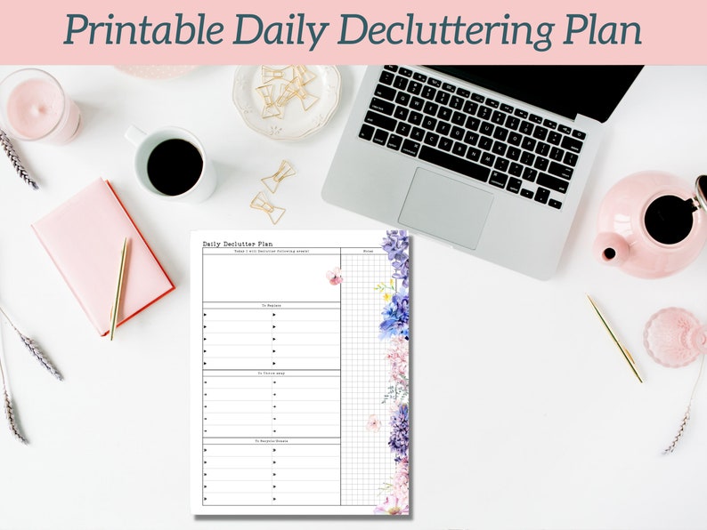 Printable Daily Declutter Plan, Minimalism Plan, Life Organizer ...