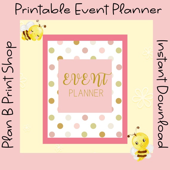 Printable Event Planner Party Planner Birthday Party Event - Etsy