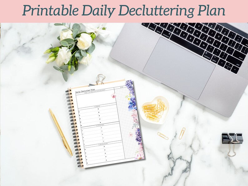 Printable Daily Declutter Plan, Minimalism Plan, Life Organizer ...