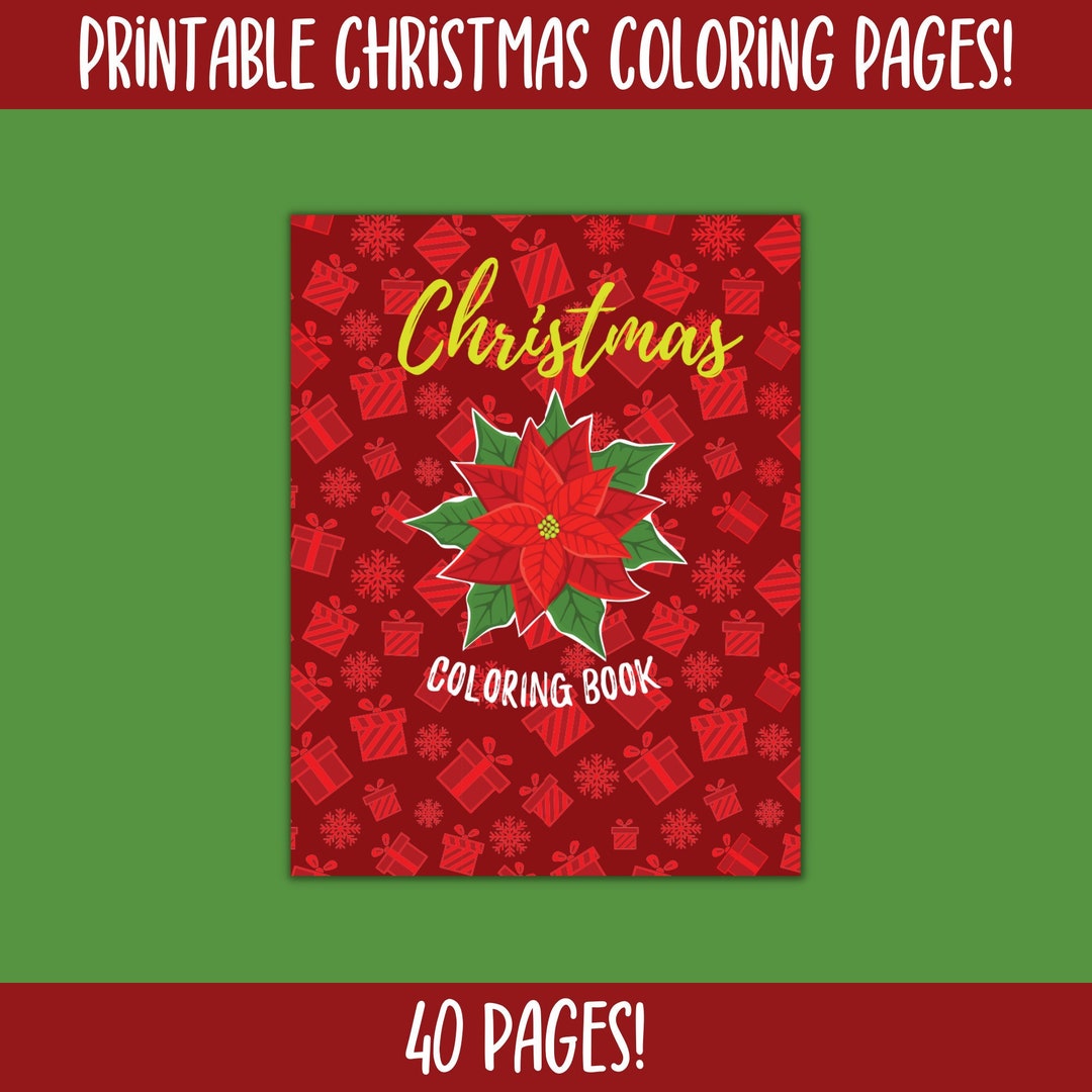 Printable Christmas Coloring Pages for Kids and Adults, Xmas Activities ...