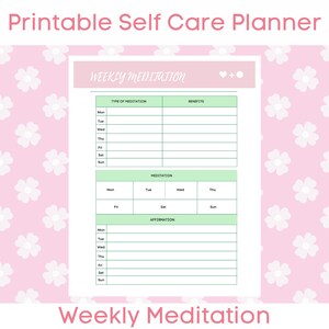Printable Self Care Planner, Wellness Workbook, Self Help Journal ...
