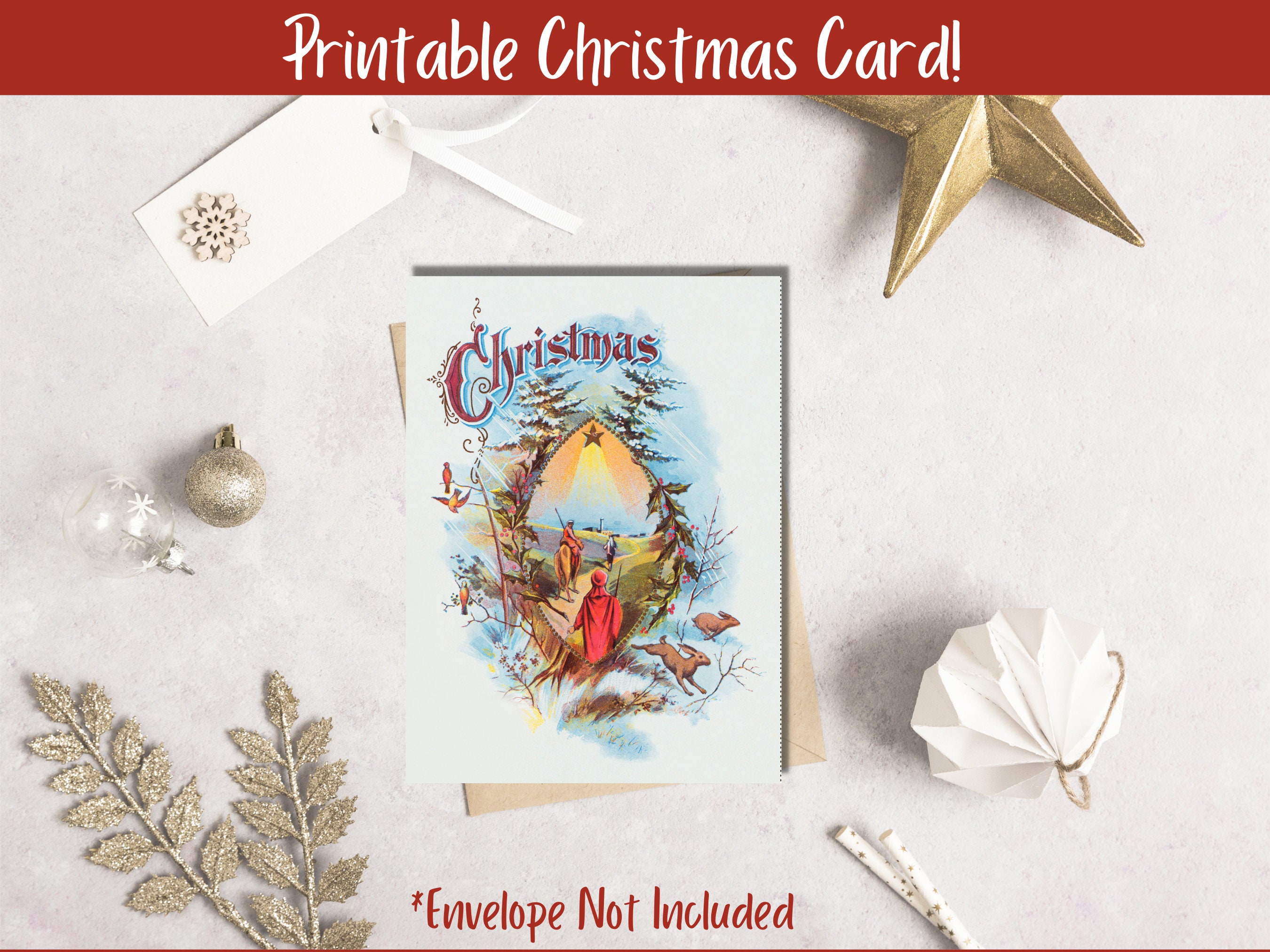 Printable Christmas Card Three Wise Men Card We Three Kings - Etsy