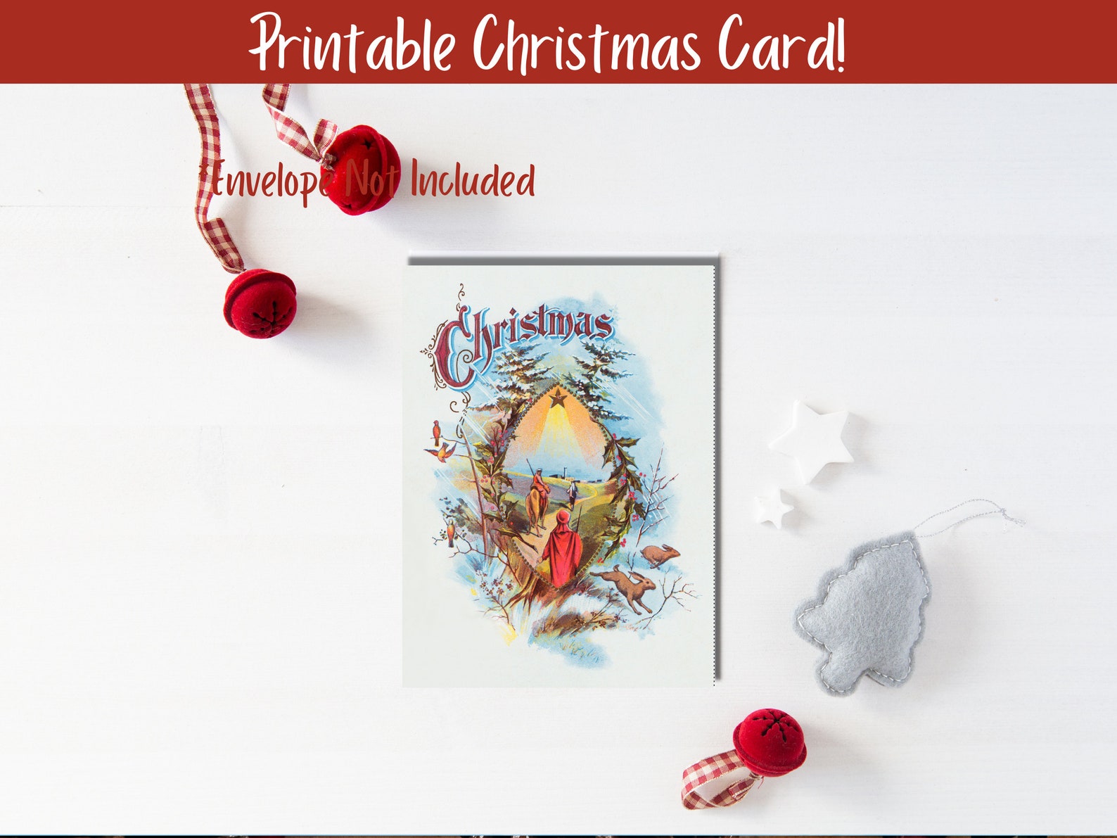 Printable Christmas Card Three Wise Men Card We Three Kings - Etsy