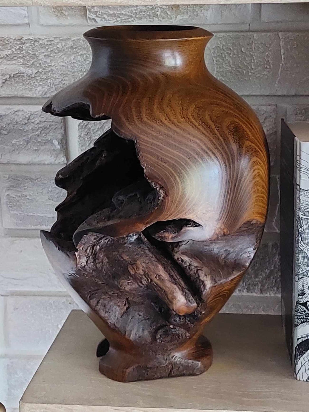 Acacia Root Vase - Etsy