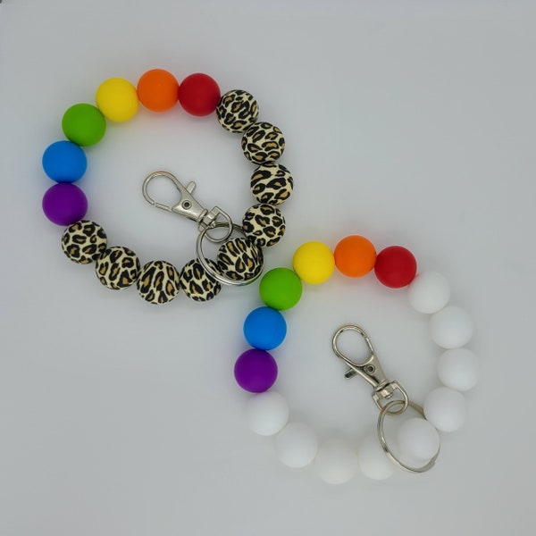 Rainbow Keychain - Etsy