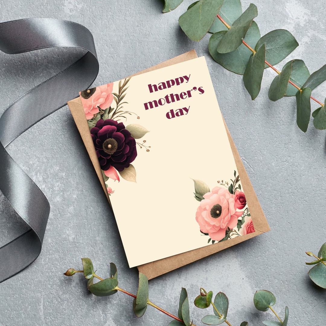 Mother's Day Card Printable Mother's Day Card - Etsy