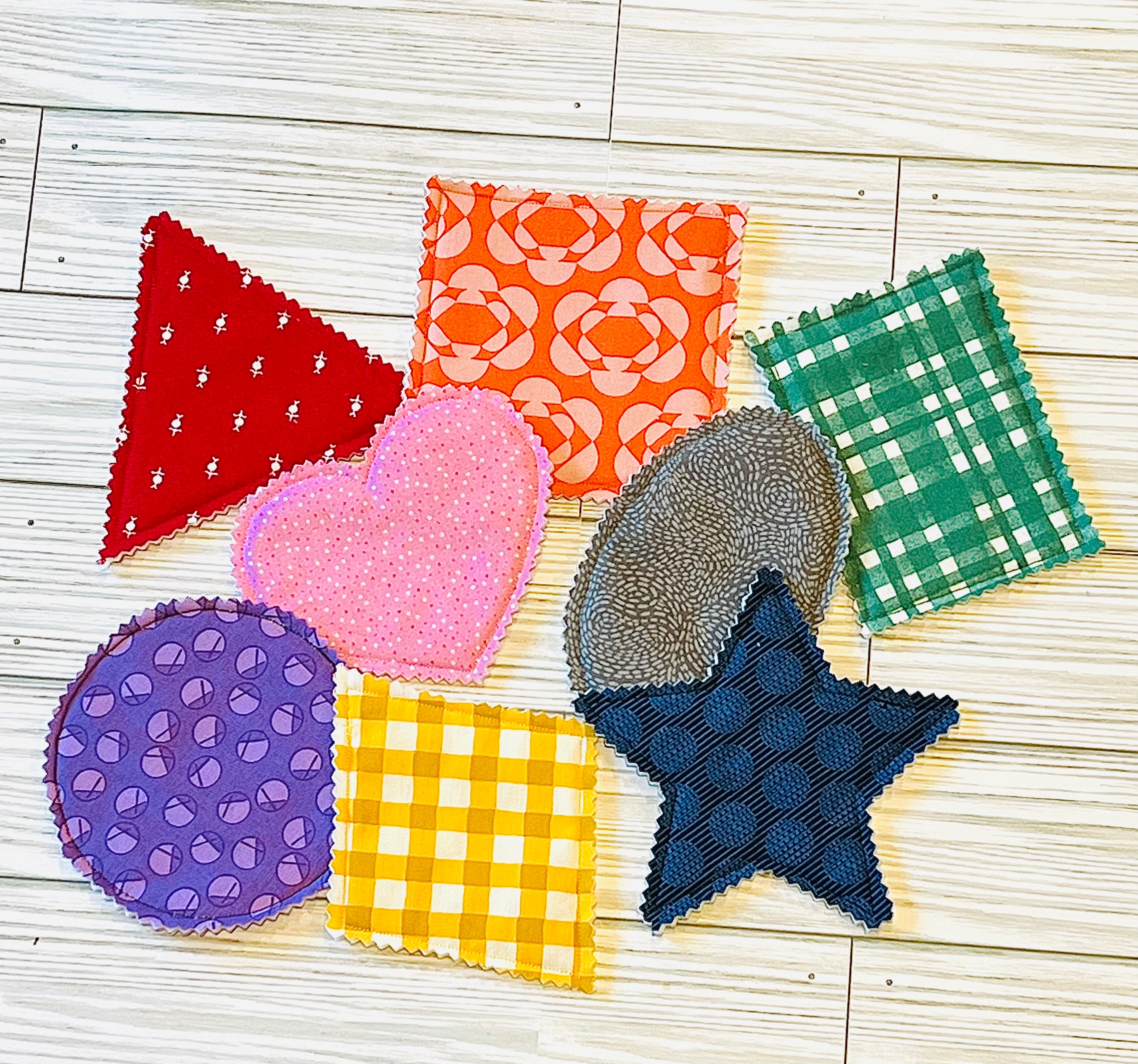 Fabric Shapes, Preschool Learning Tool, Soft Shapes, Homeschool - Etsy