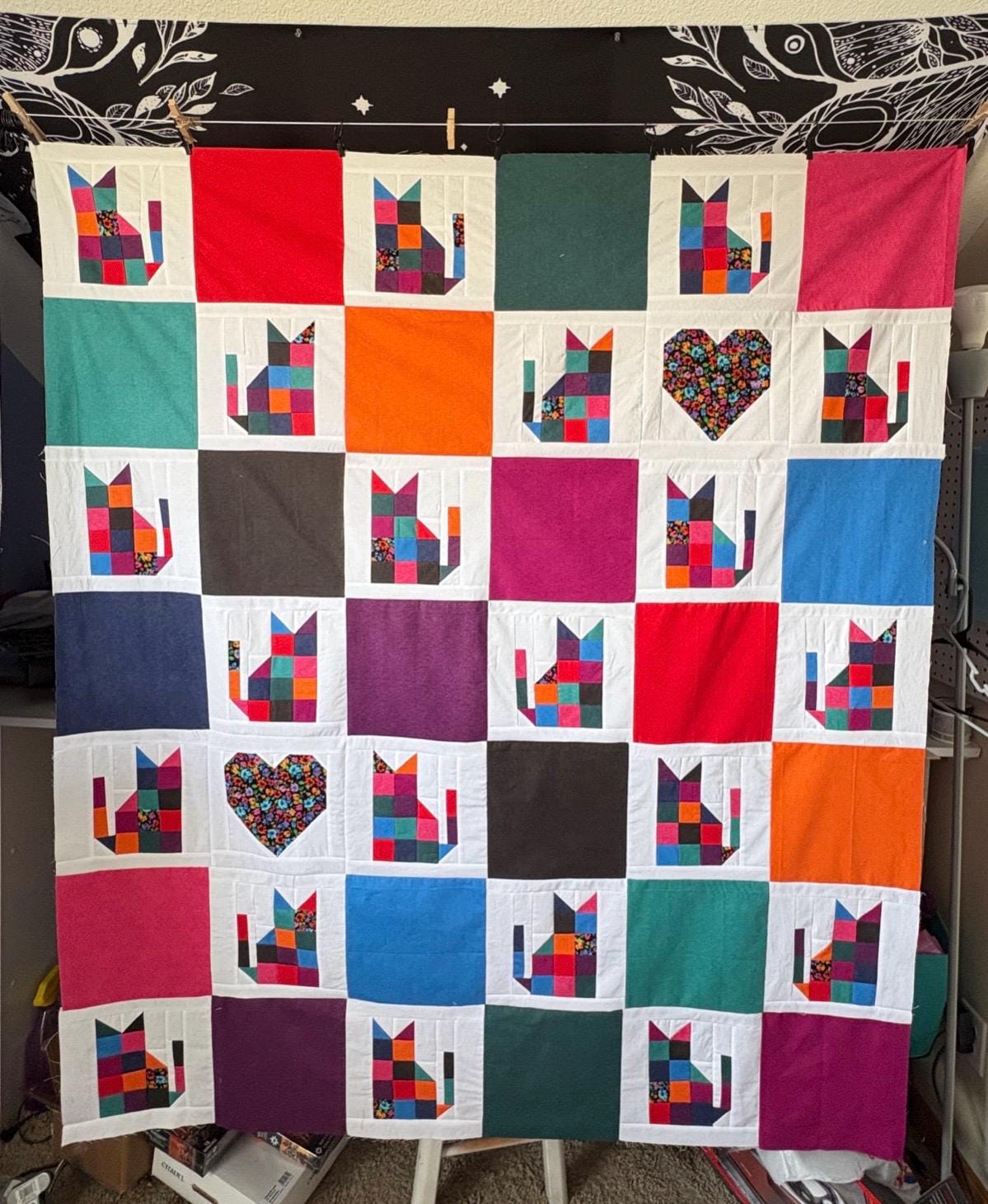 Patch Purrfect Quilt Pattern, Cat Quilt - Etsy