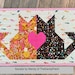 Purring Heart Mini Quilt Pattern, Cat Quilt - Etsy