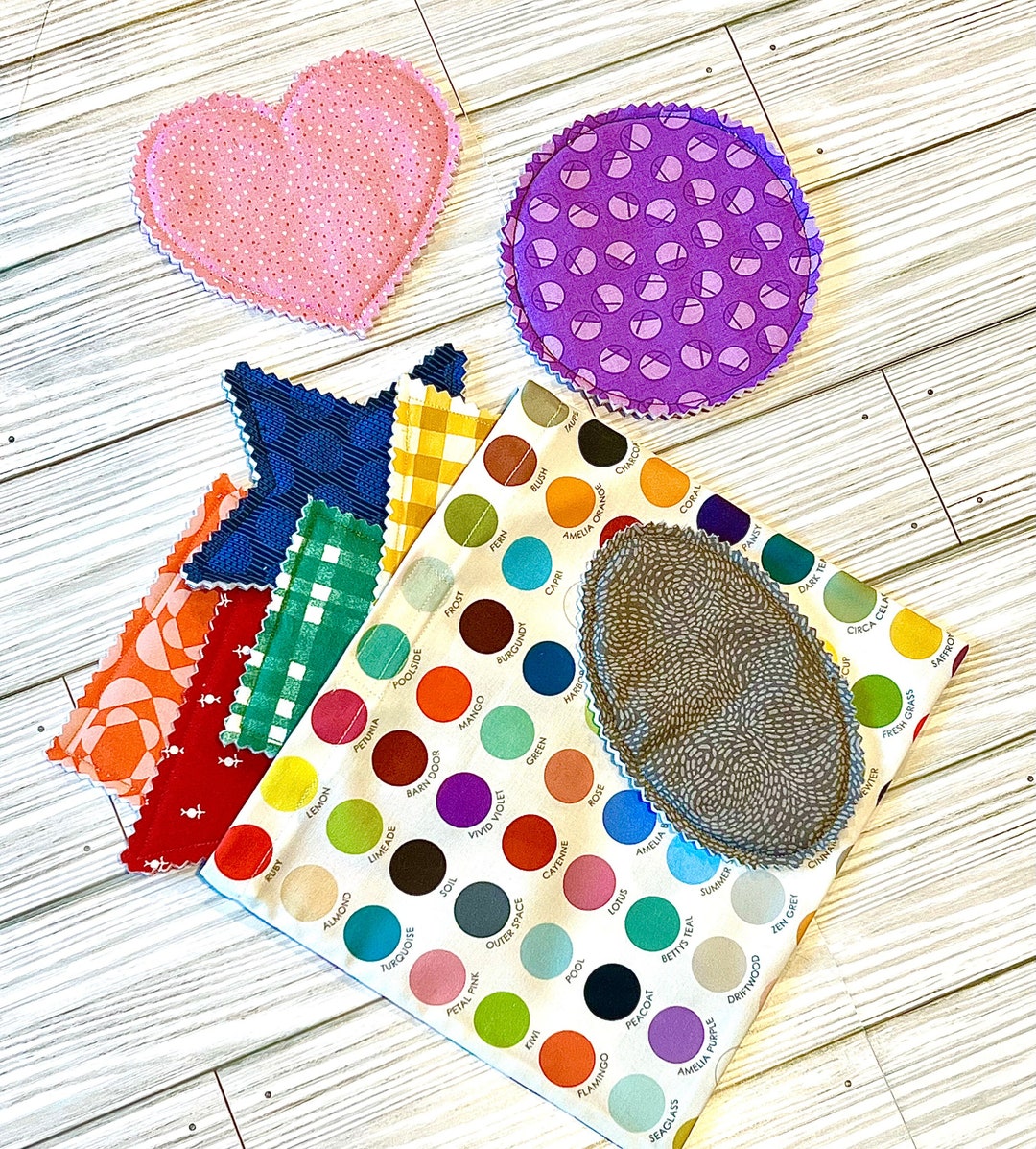 Fabric Shapes, Preschool Learning Tool, Soft Shapes, Homeschool - Etsy