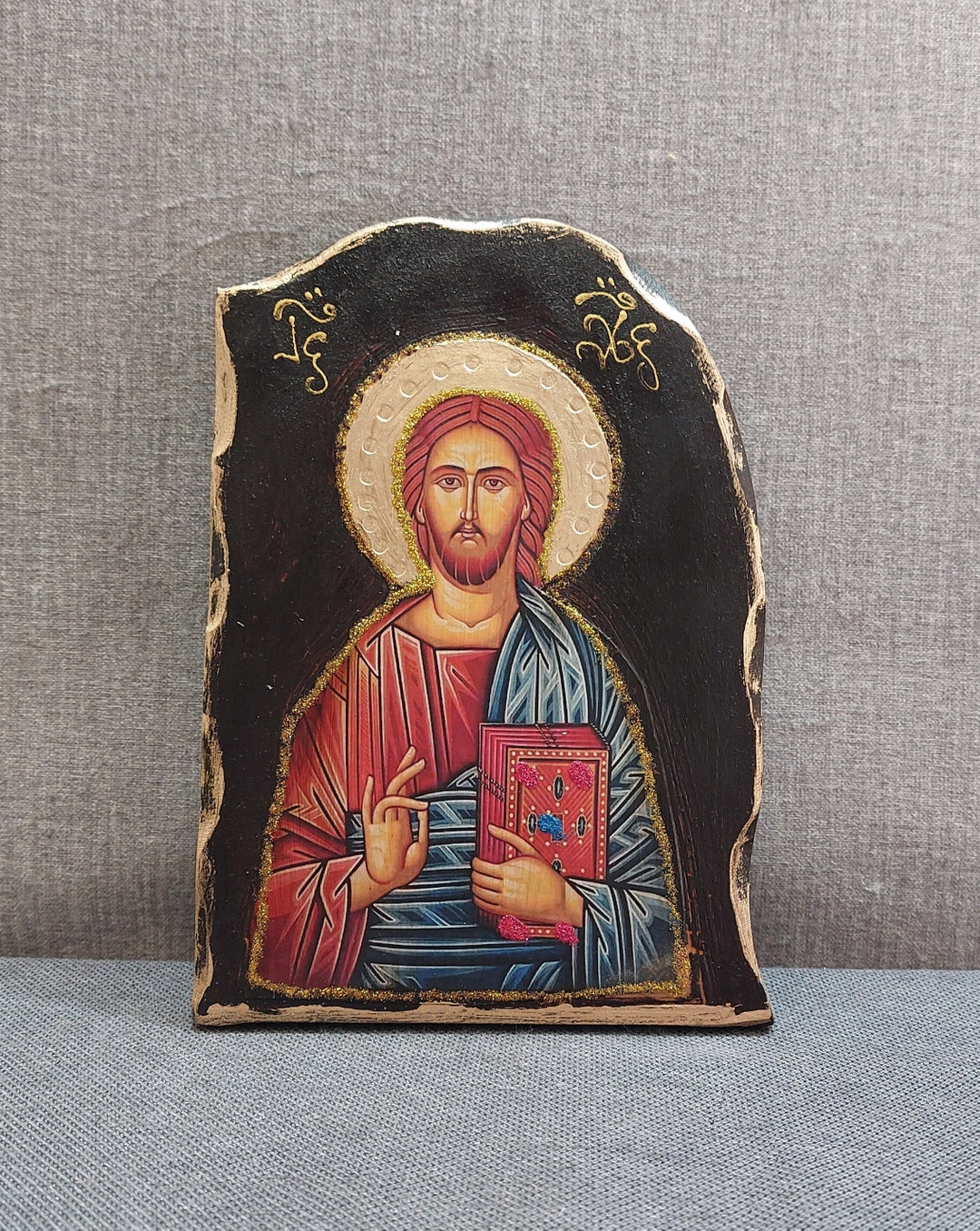 Jesus Christ Blessing, Jesus Blesses Orthodox Icon Religious Gift, 21 ...