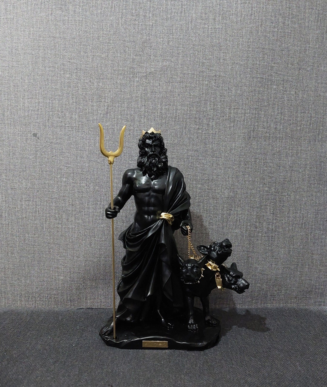 Hades Greek God of the Dead and Underworld With Cerberus 23cm-9.05in ...