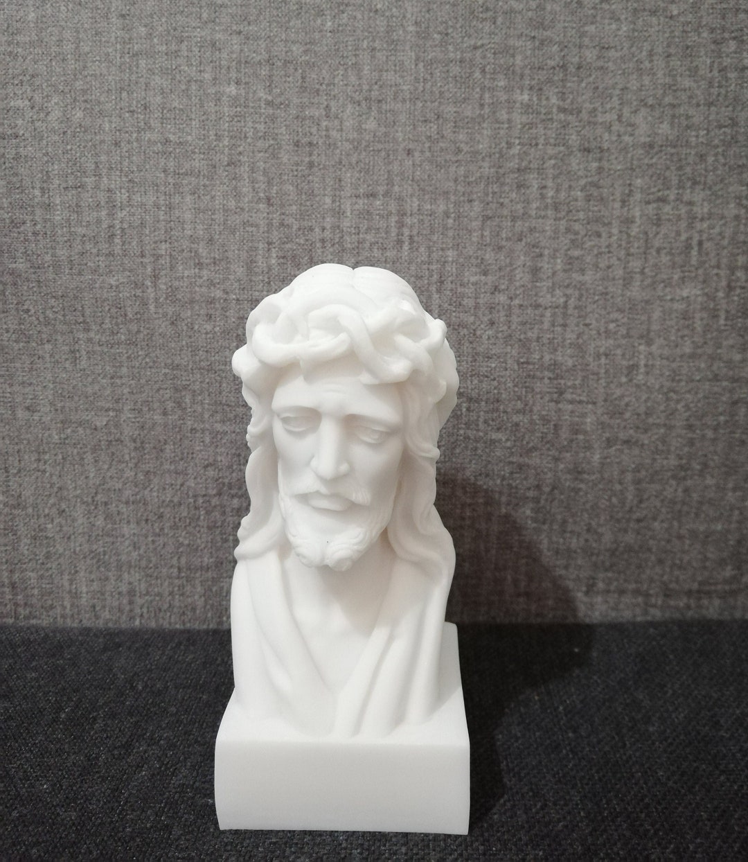Handmade Alabaster Jesus Christ Bust Statue - Religious Sculpture - Etsy