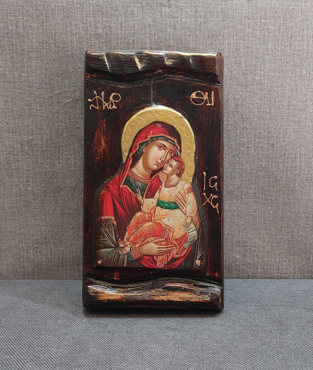 Virgin Mary Mother of God Orthodox Icon Religious Gift, 25.5cm X 14cm ...
