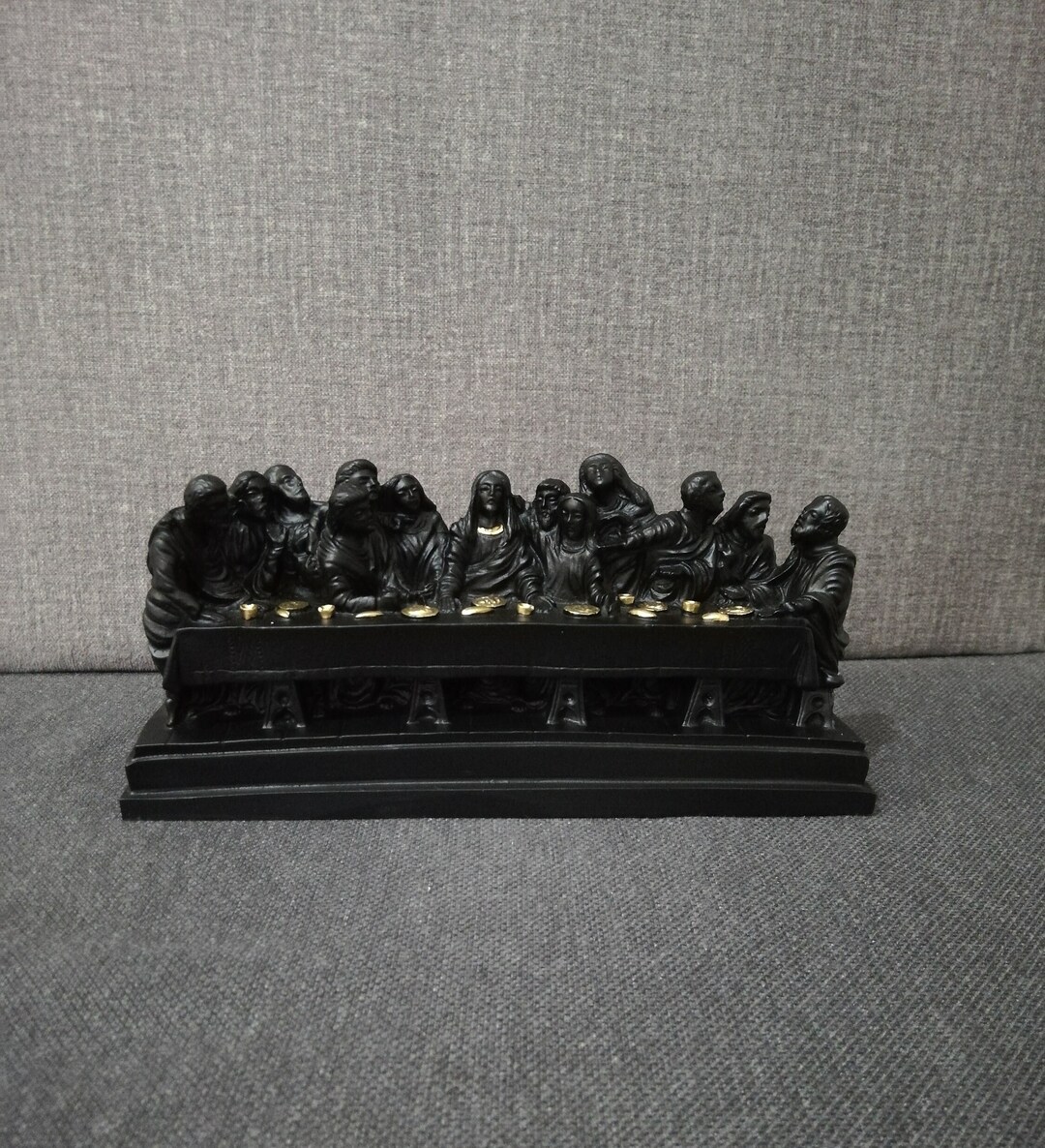 The Last Supper Handmade Marble Sculpture 10cm-3.93inh & 20.5cm-8.07inw ...