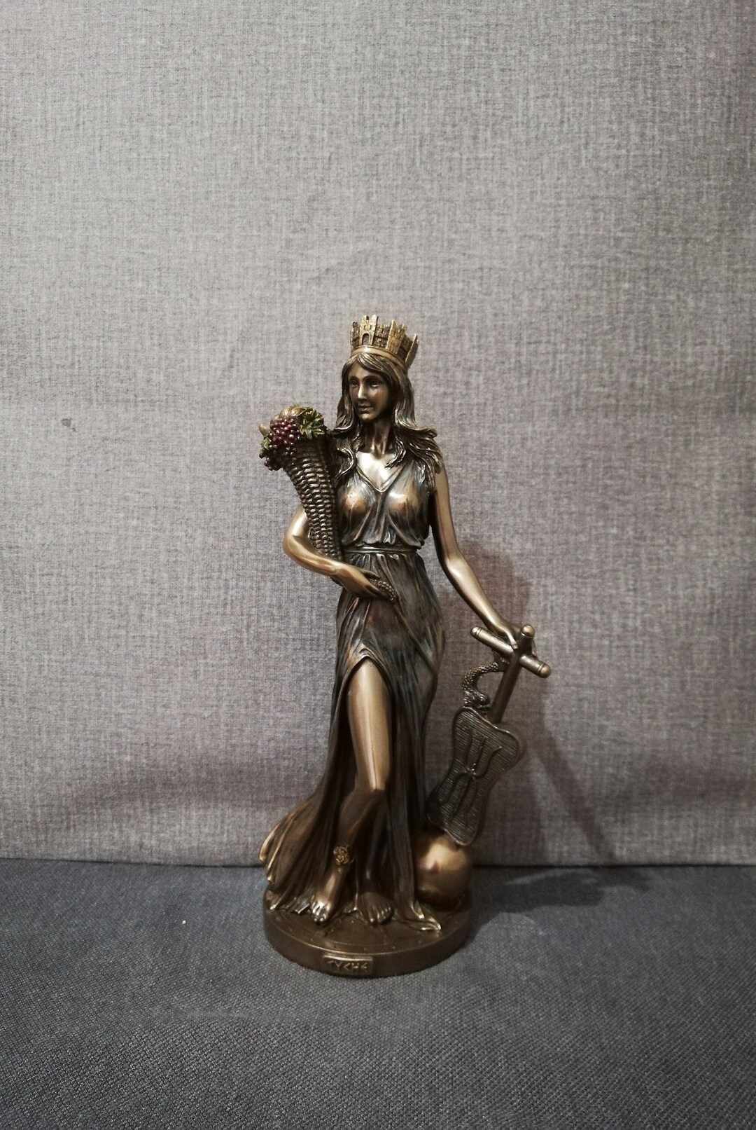 Fortuna Goddess of Wealth Tyche Statue 28cm-11.02in Greek Goddess ...