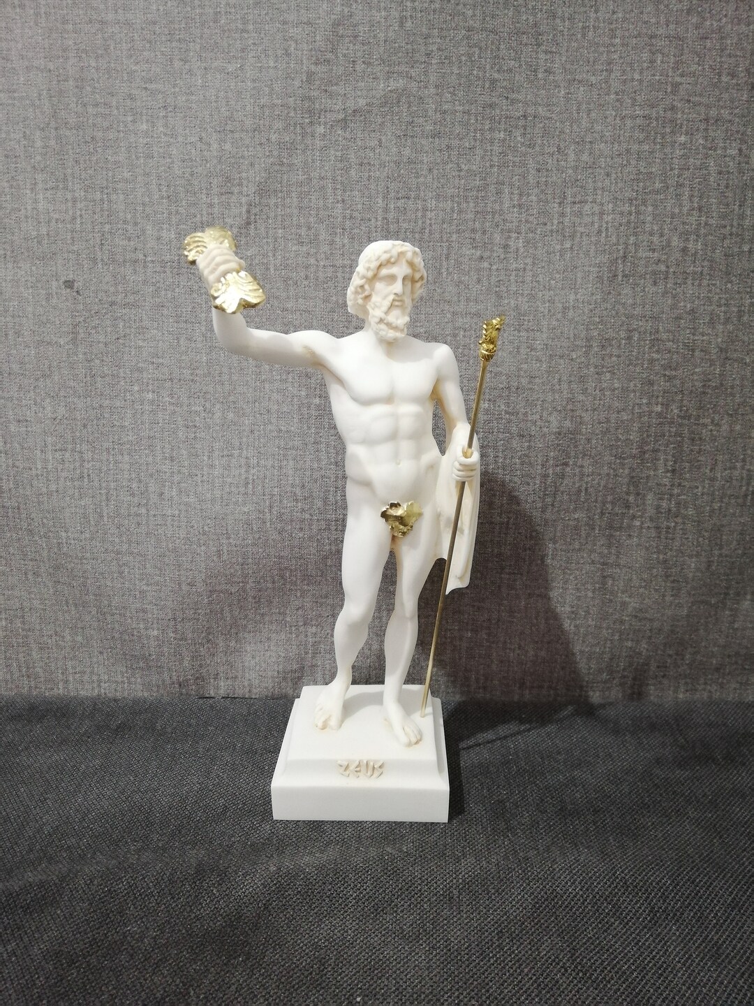 Zeus Ancient Greek God the King of the Gods Alabaster Handmade ...