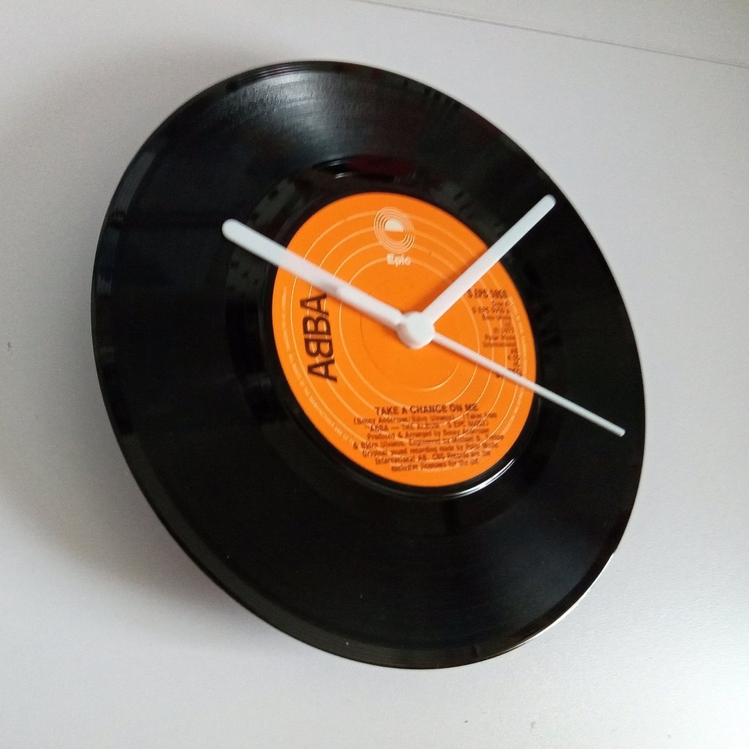 ABBA Take A Chance on Me Vinyl Record Wall Clock - Etsy UK