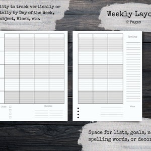 Homeschool Planner, Family and Home Planner, Neutral Planner ...