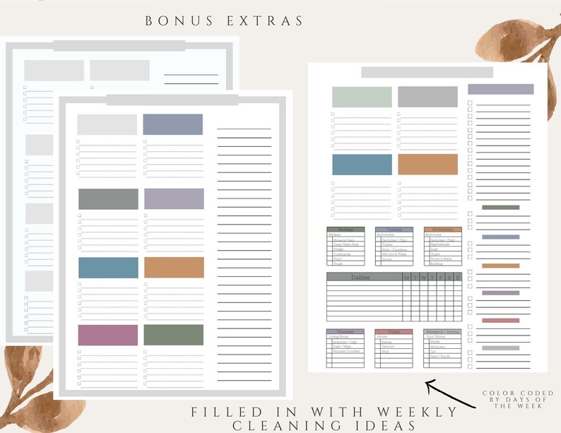 Monthly and Weekly Planner Bundle Everything You Need to - Etsy