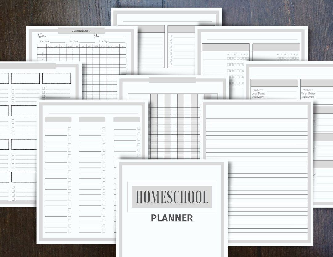 Homeschool Planner, Family and Home Planner, Neutral Planner ...
