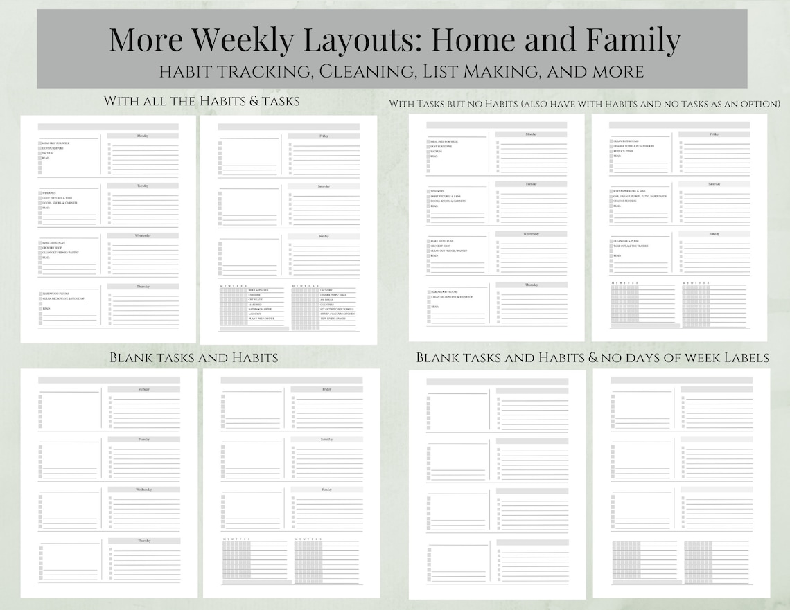 Create Your Own Planner All the Pages to Create Your Own Planner - Etsy